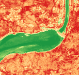 The remote sensing indices NDVI, NDMI, and NDWI